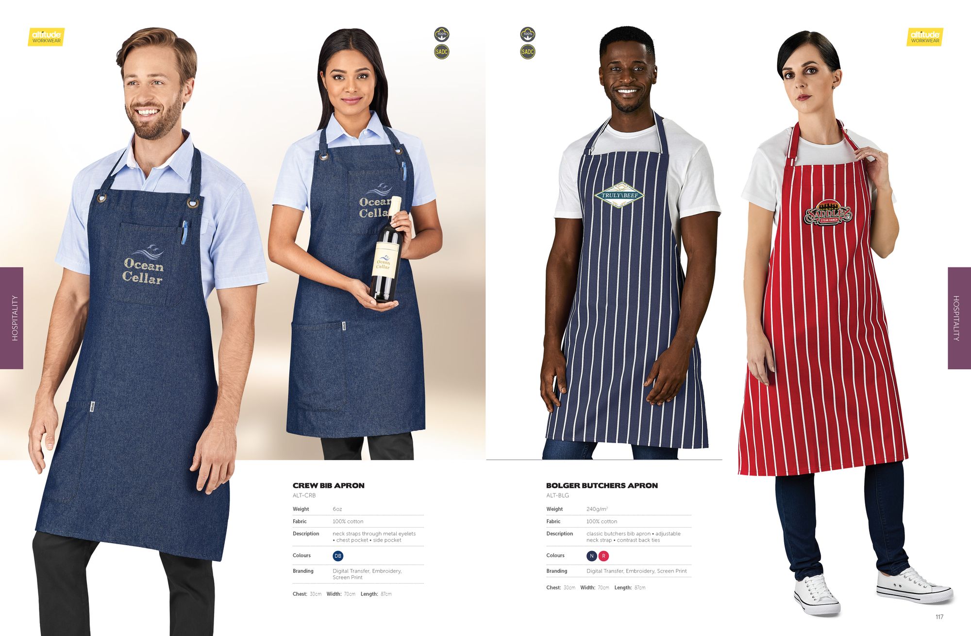 crew bib apron | Zaks Corporate