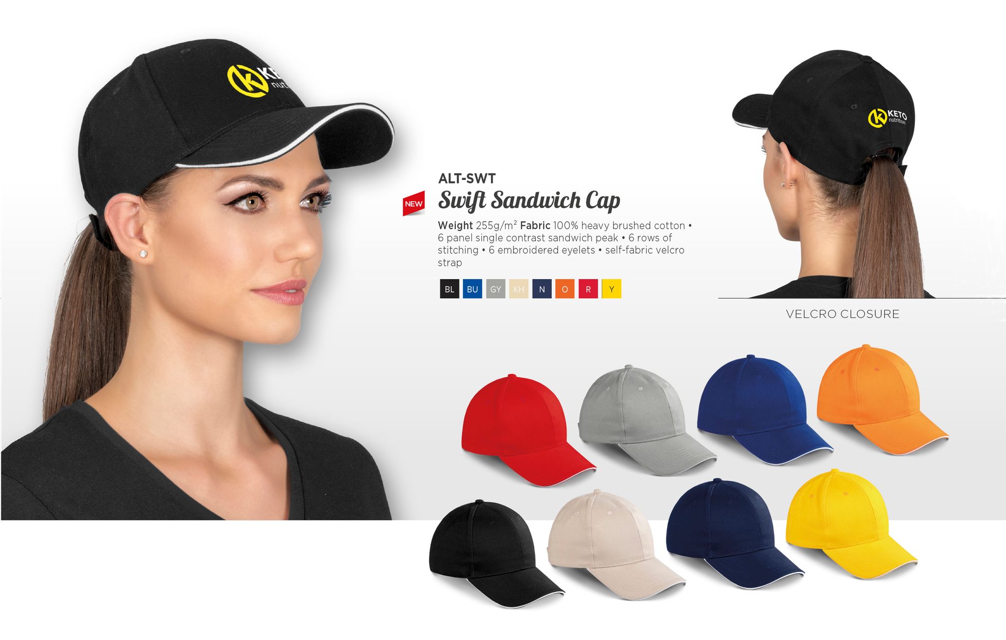Swift Sandwich Cap - 6 Panel | Brand Innovation