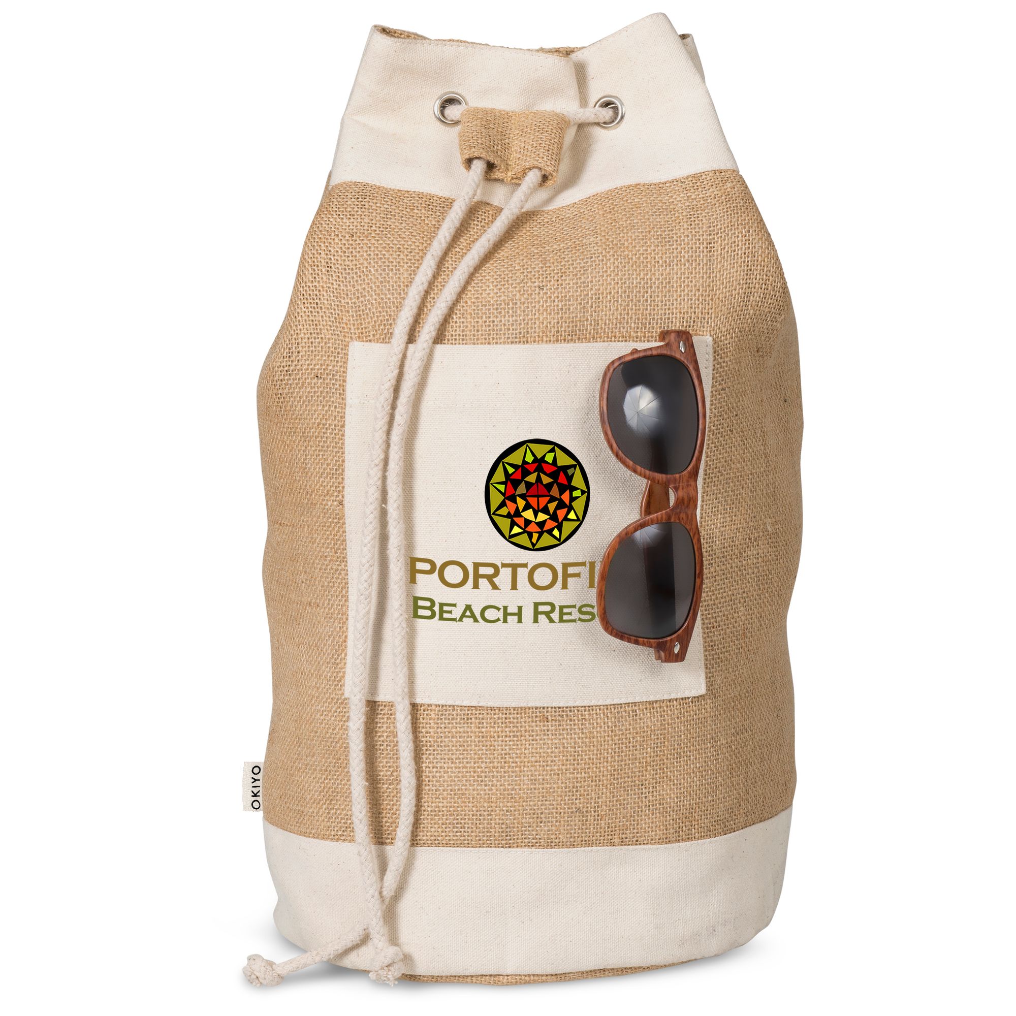 Okiyo Suna Jute & Cotton Beach Rucksack | Brand Innovation