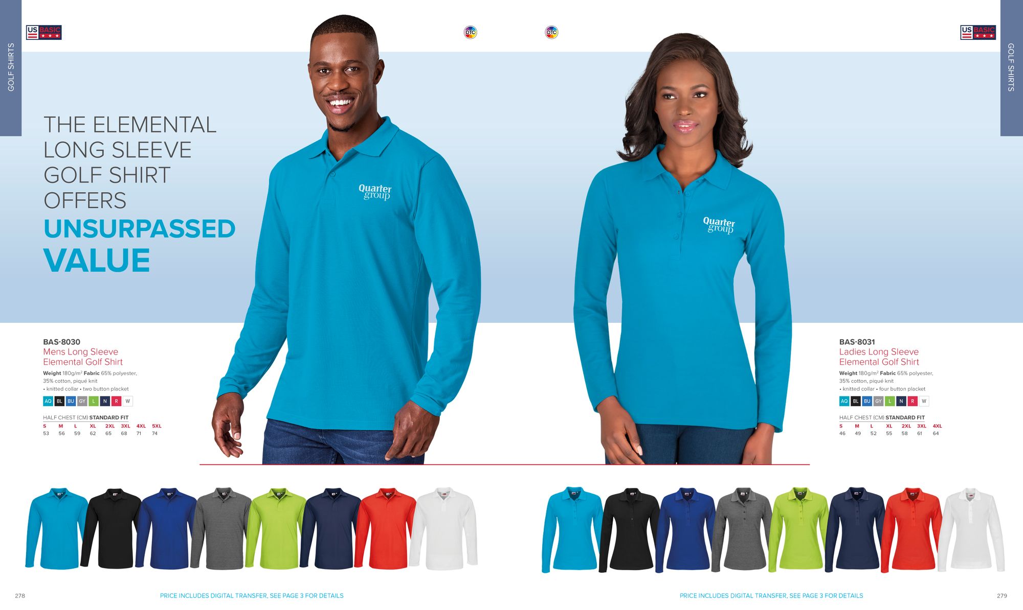 mens long sleeve elemental golf shirt | Zaks Corporate