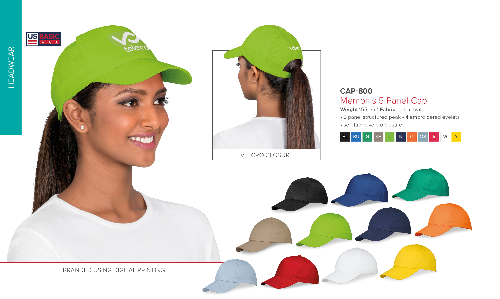 memphis 5 panel cap - yellow | Ignition Marketing