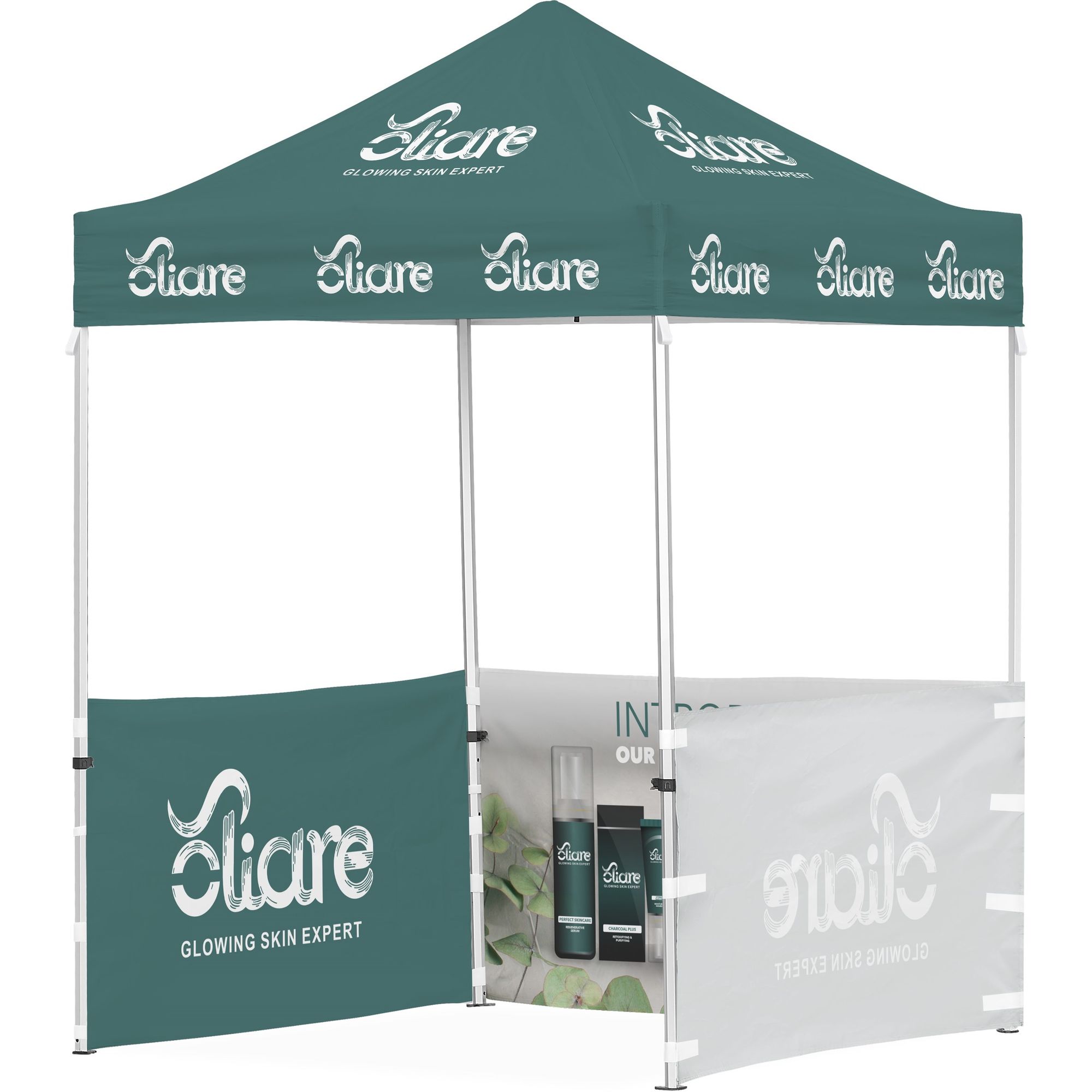 Ovation Sublimated Gazebo 2m X 2m - 3 Half-Wall Skins | Brand Innovation