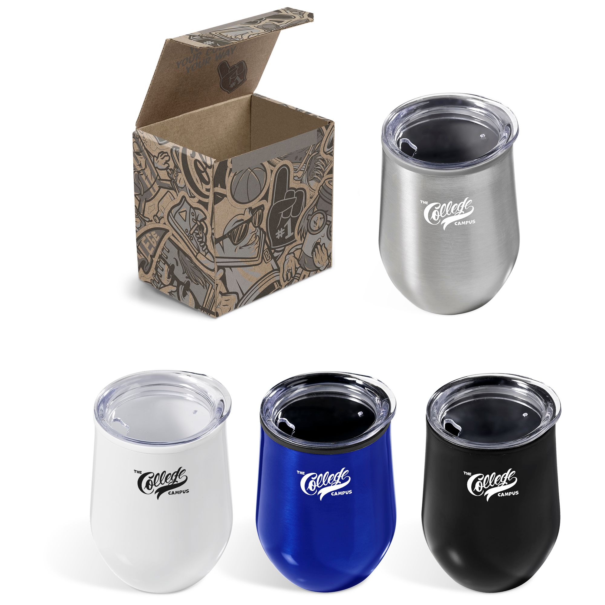 Serendipio Madison Cup in Bianca Custom Gift Box | Brand Innovation