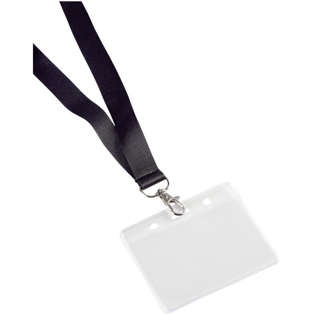 myriad lanyard landscape conference pouch | Zaks Corporate