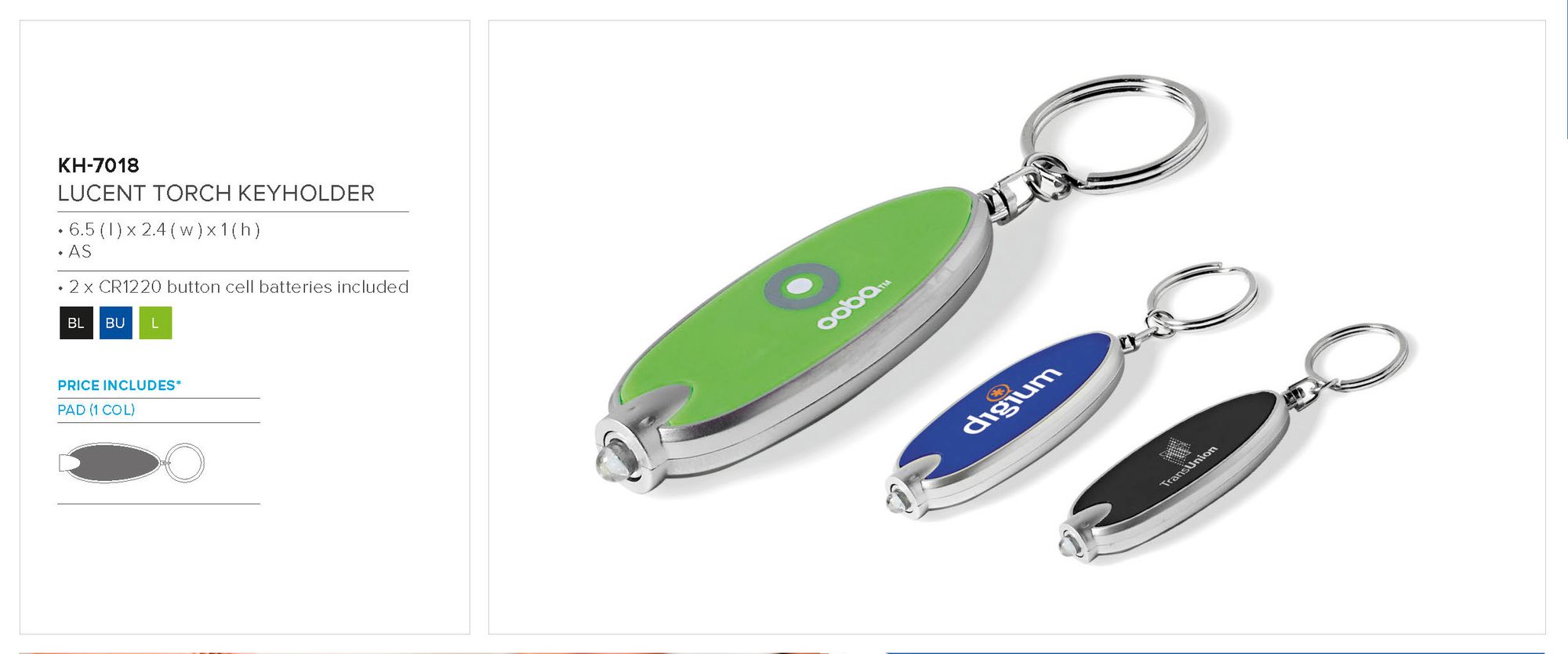 Altitude Lucent Torch Keyholder | Brand Innovation