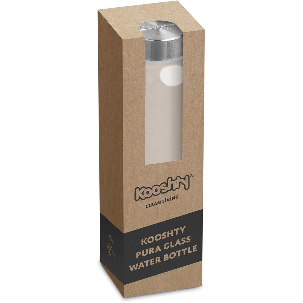 Kooshty Pura Glass Water Bottle - 500ML | Brand Innovation