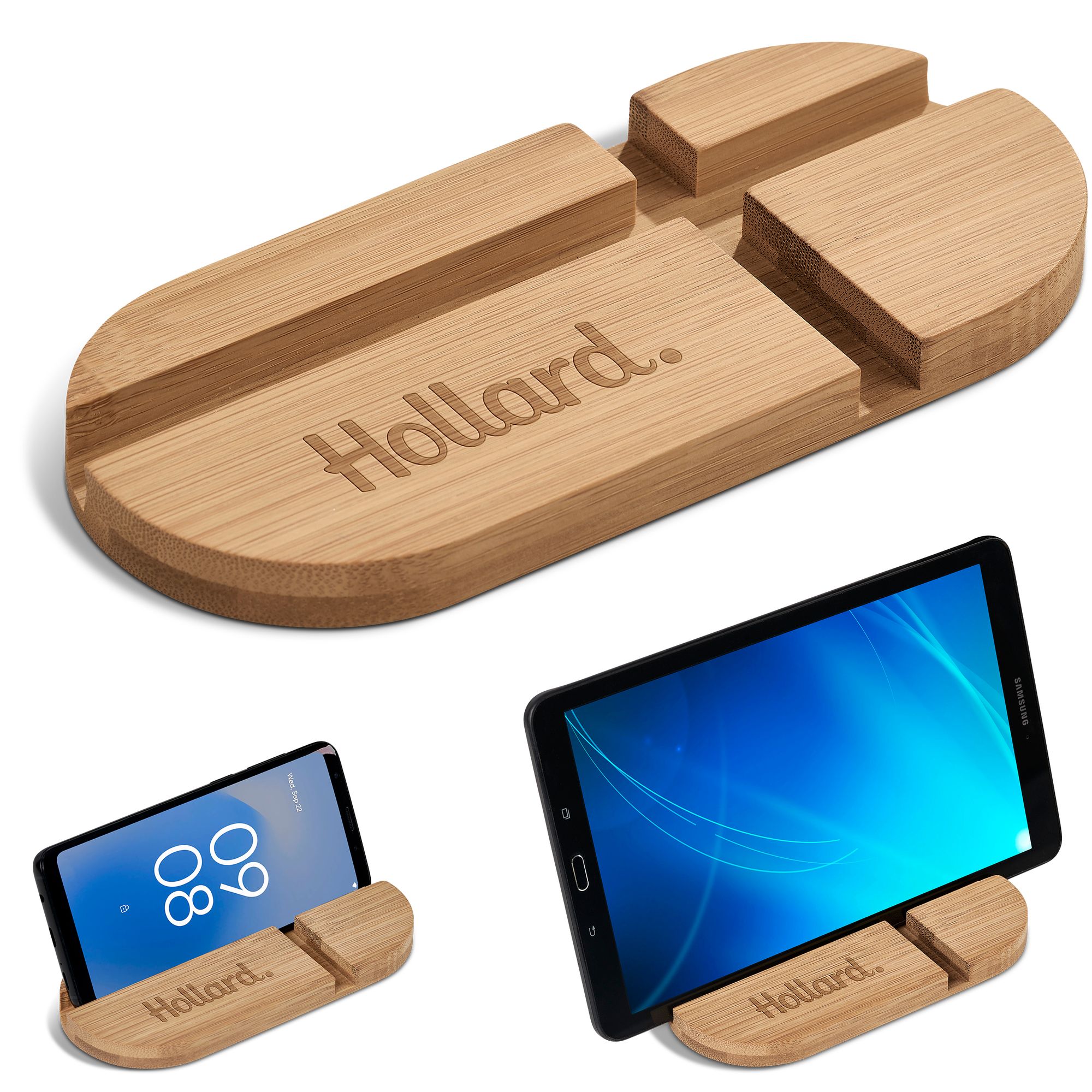Okiyo Kurosu Bamboo Phone Stand | Brand Innovation