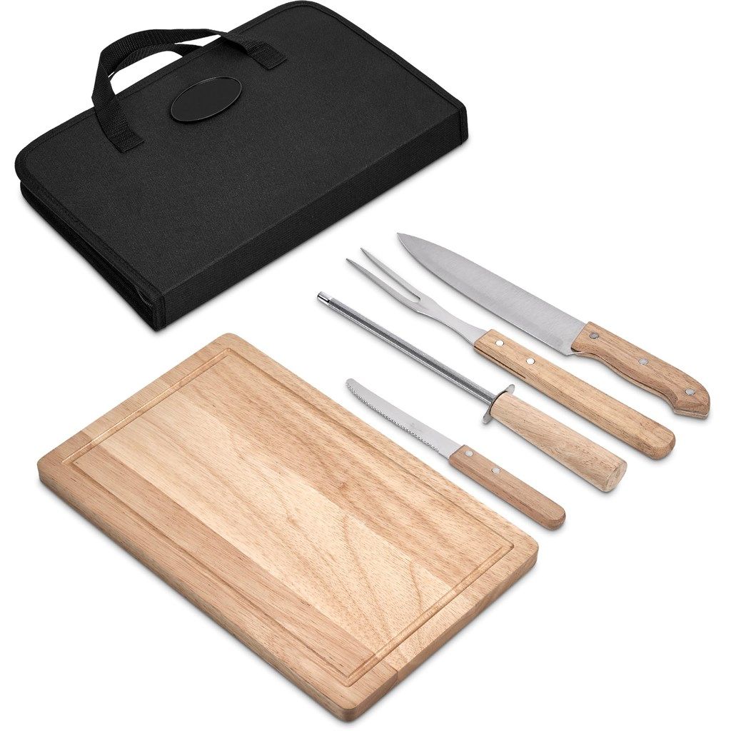 brenton 5-piece braai & carving set | Gecko Media