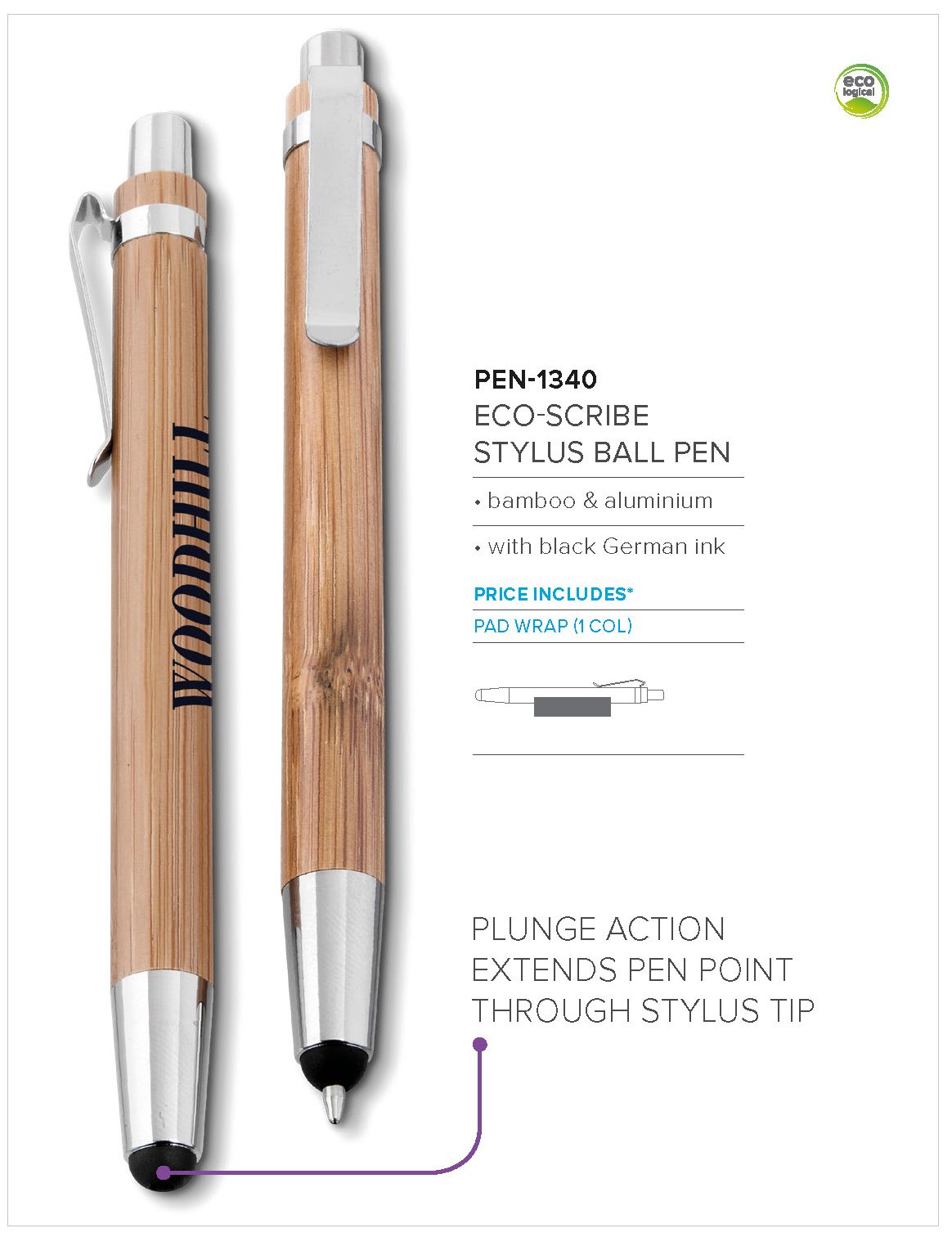 Eco-Scribe Stylus Ball Pen | Brand Innovation