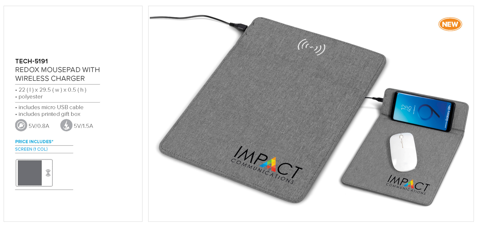 redox mouse pad with wireless charger | Ignition Marketing