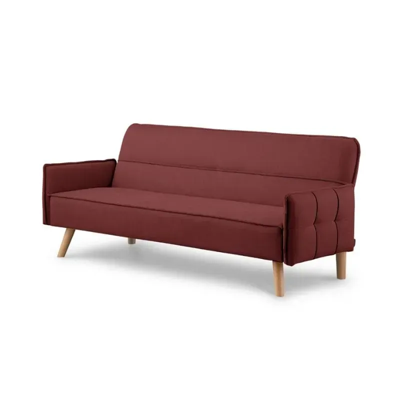 Dexter Dark Red Fabric Sleeper Couch | Appliance World
