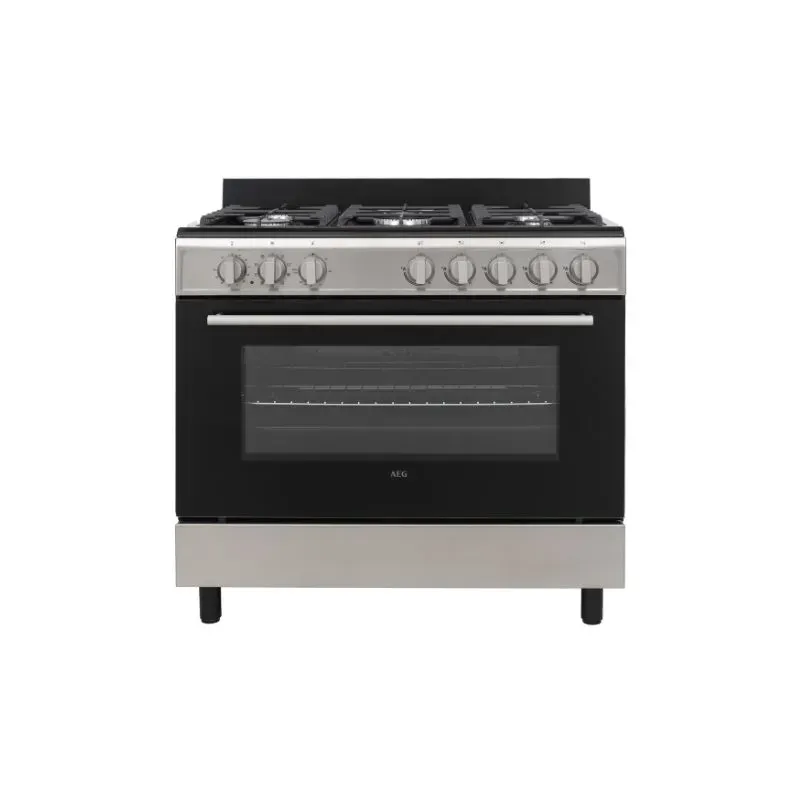 AEG 90cm Black Stainless Steel Gas / Electric Cooker AEGZA90GES1 ...