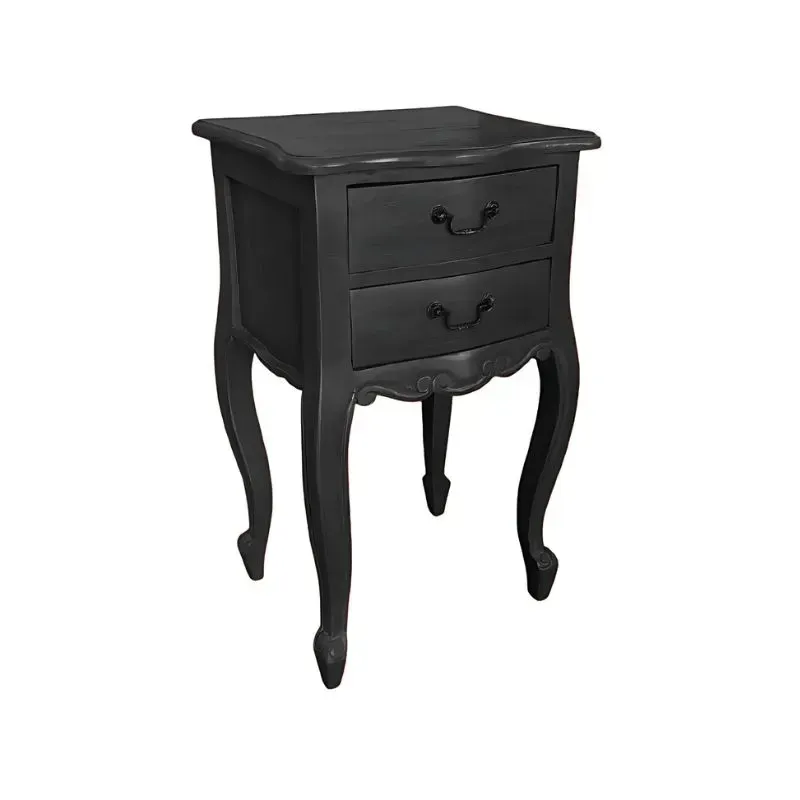 Lola Black 2 Drawer Pedestal | Appliance World