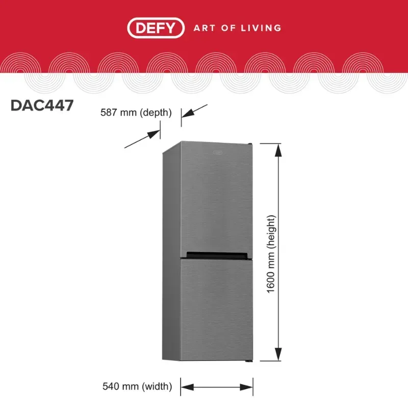 Defy 247L Metallic Bottom Freezer DAC447 | Appliance World