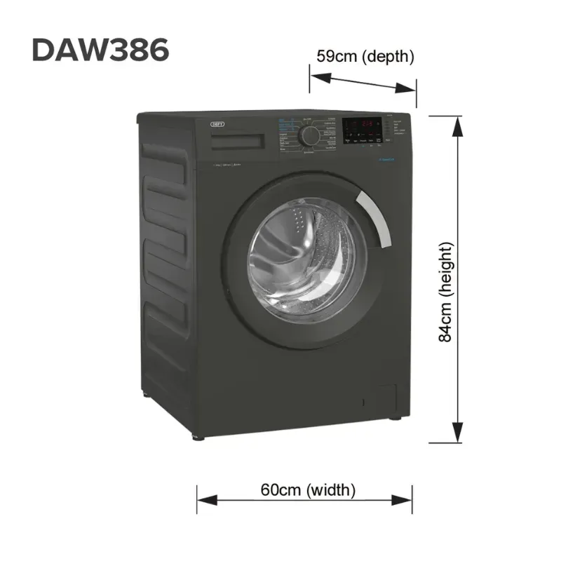 Defy 8kg Front Loader Washing Machine DAW386 | Appliance World