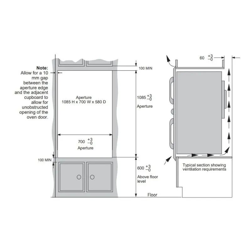 Defy Gemini Thermofan+ Mirror Double Oven DBO768 | Appliance World