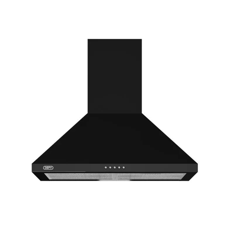 Defy 60cm Black Chimney Hood DCH60CB | Appliance World