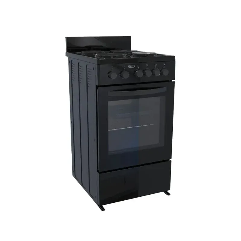 Defy 4 Plate Black Compact Stove DSS554 | Appliance World