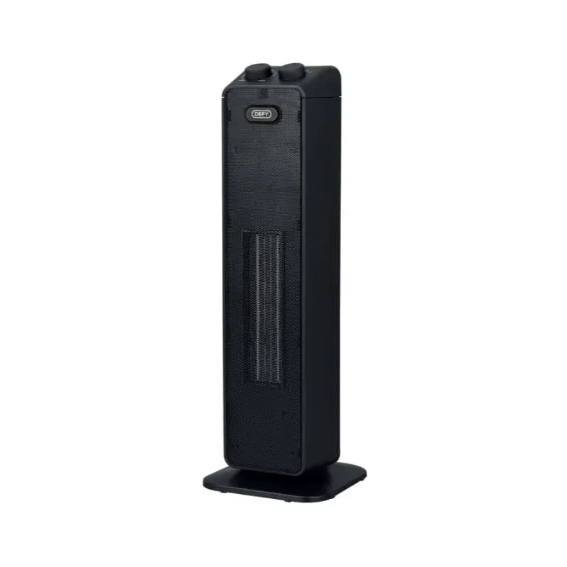Defy Black Tower Fan Heater DTH100 | Appliance World