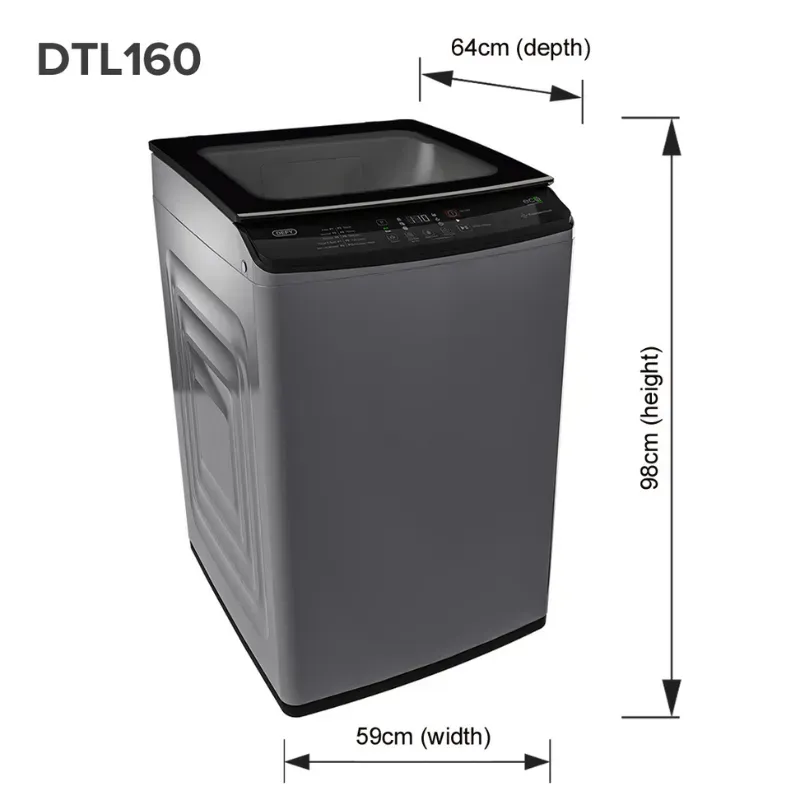 Defy 14kg Top Loader Washing Machine DTL160 | Appliance World