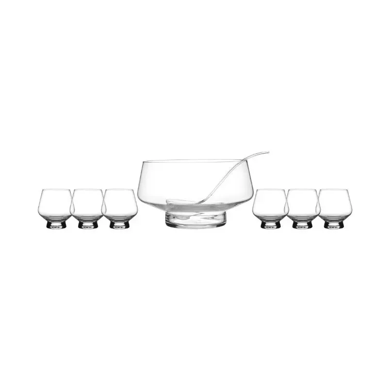 Maxwell & Williams Diamante Footed 7 Piece Punch Bowl Set | Appliance World