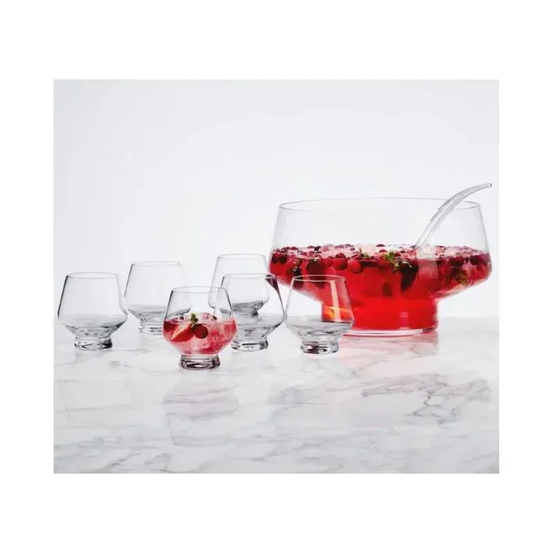 Maxwell & Williams Diamante Footed 7 Piece Punch Bowl Set | Appliance World