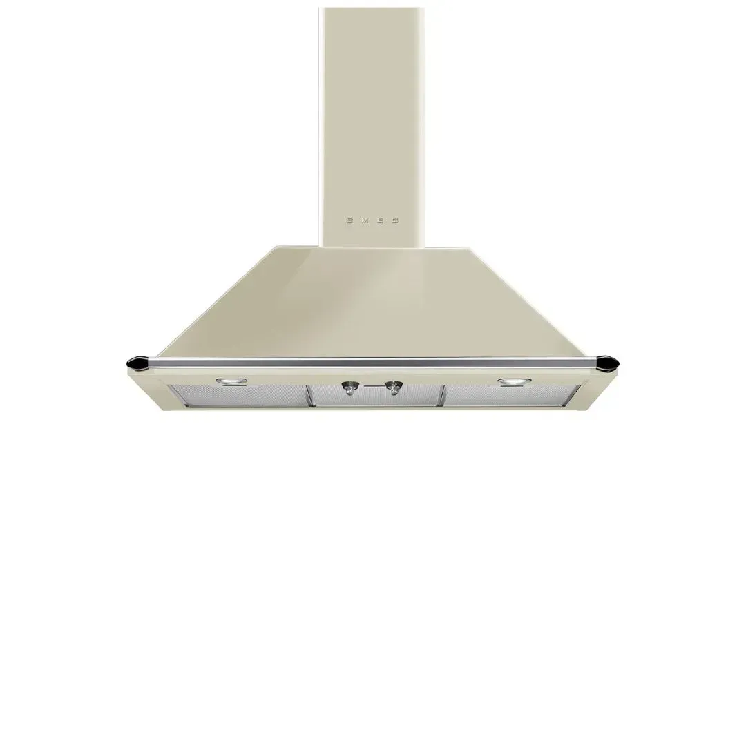 Smeg 90cm Cream Victoria Wall Extractor Hood KT90PE | Appliance World