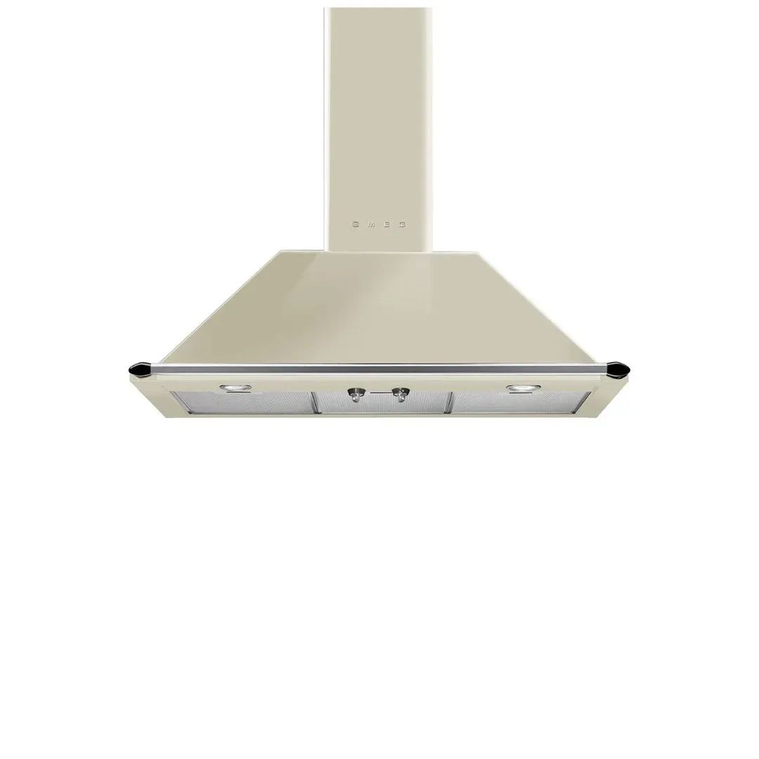 Smeg 90cm Cream Victoria Wall Extractor Hood KT90PE | Appliance World
