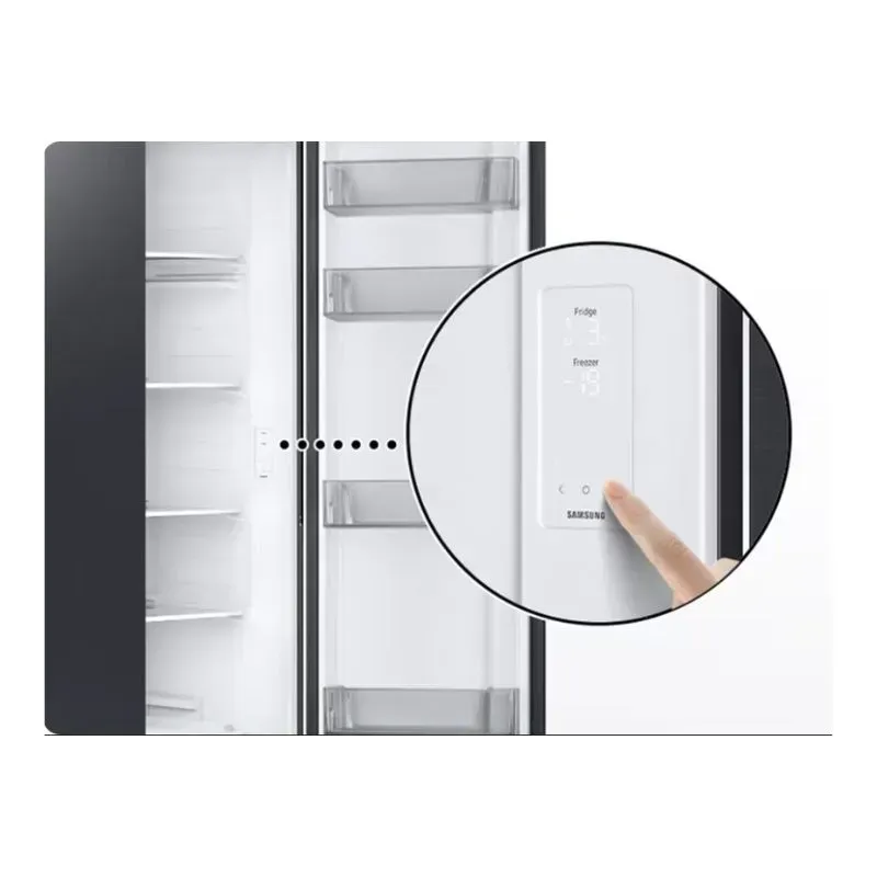 Samsung 564L Side By Side Matt Black Fridge RS57DG4000B4FA | Appliance ...