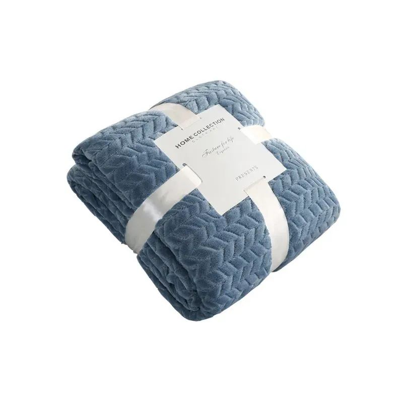 Home4u Blue Wheat Haze Throw | Appliance World