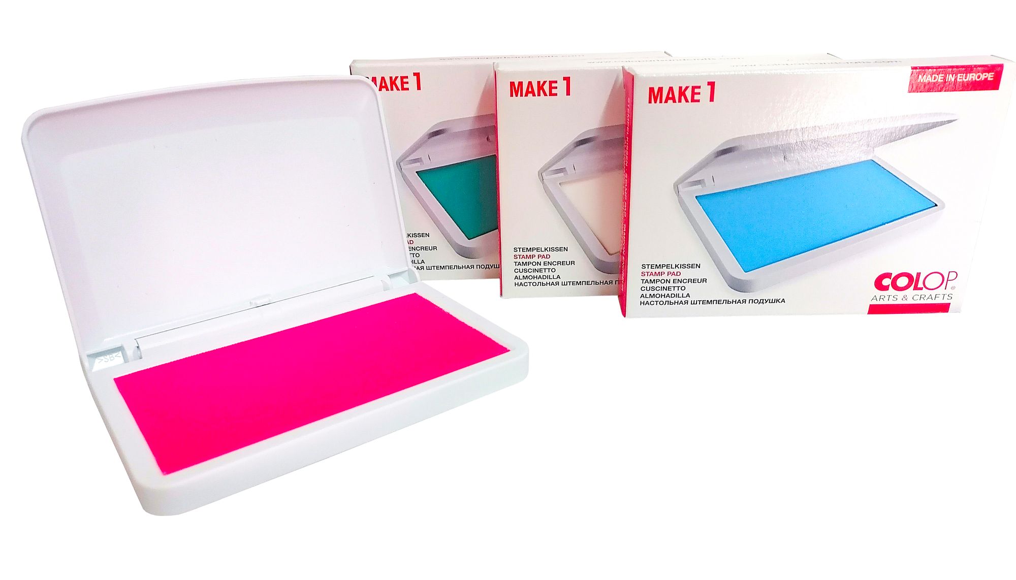 stamp pad micro 1 - 50 x 90mm - shiny pink | PMB Office National