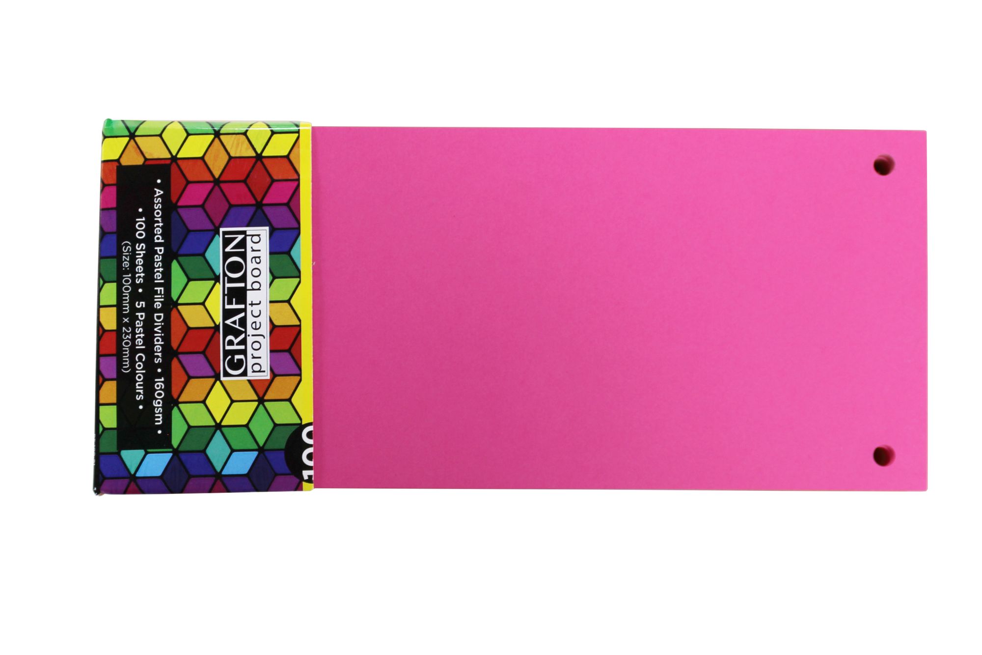Board Dividers 230mm X 100mm Dayglo Assorted 100 Pack Ribbens Office National