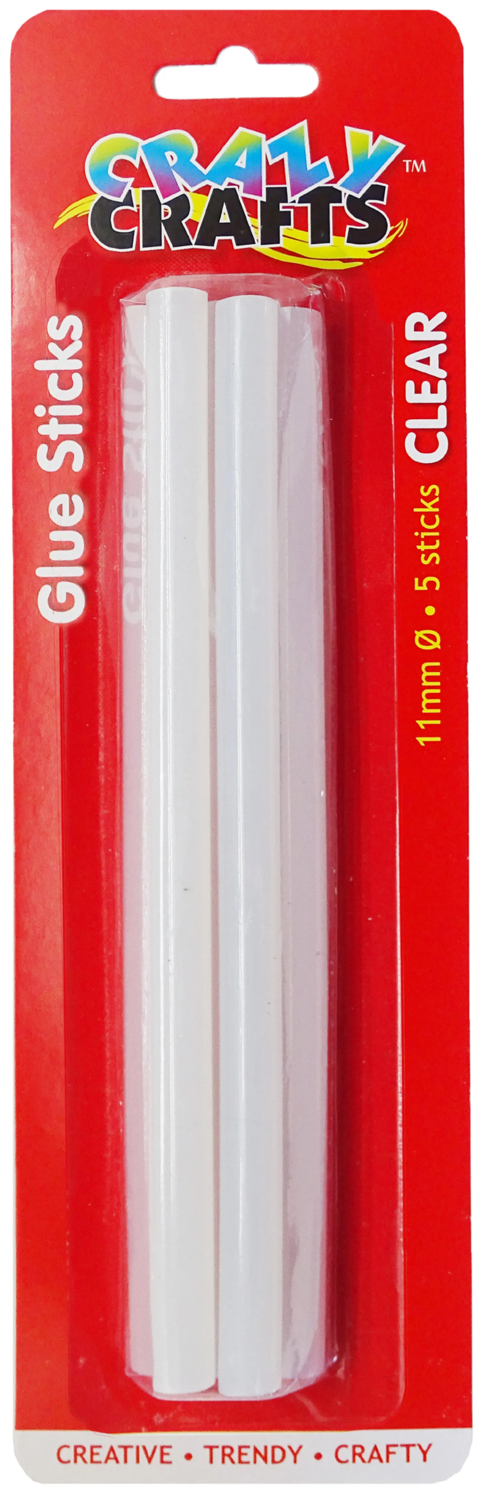 glue sticks - 11mm 5 pack x 20cm - clear - 5 pack | Ribbens Office National