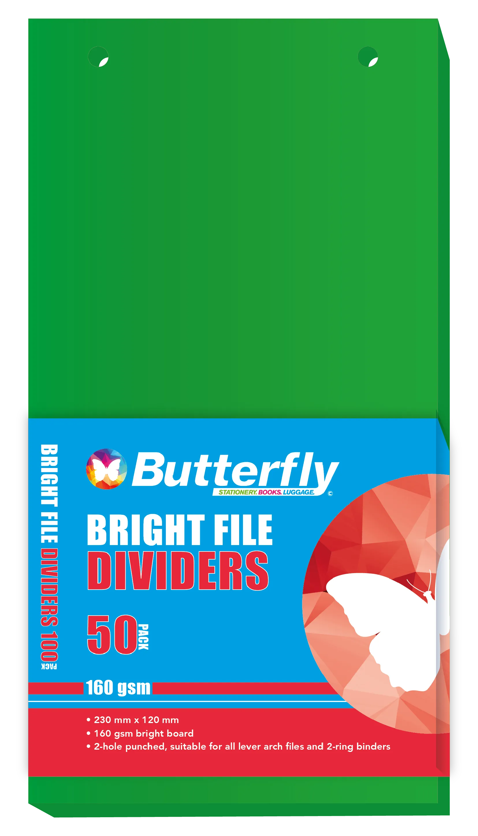 board dividers - divider - bright green - 50 pack | Dot Office National