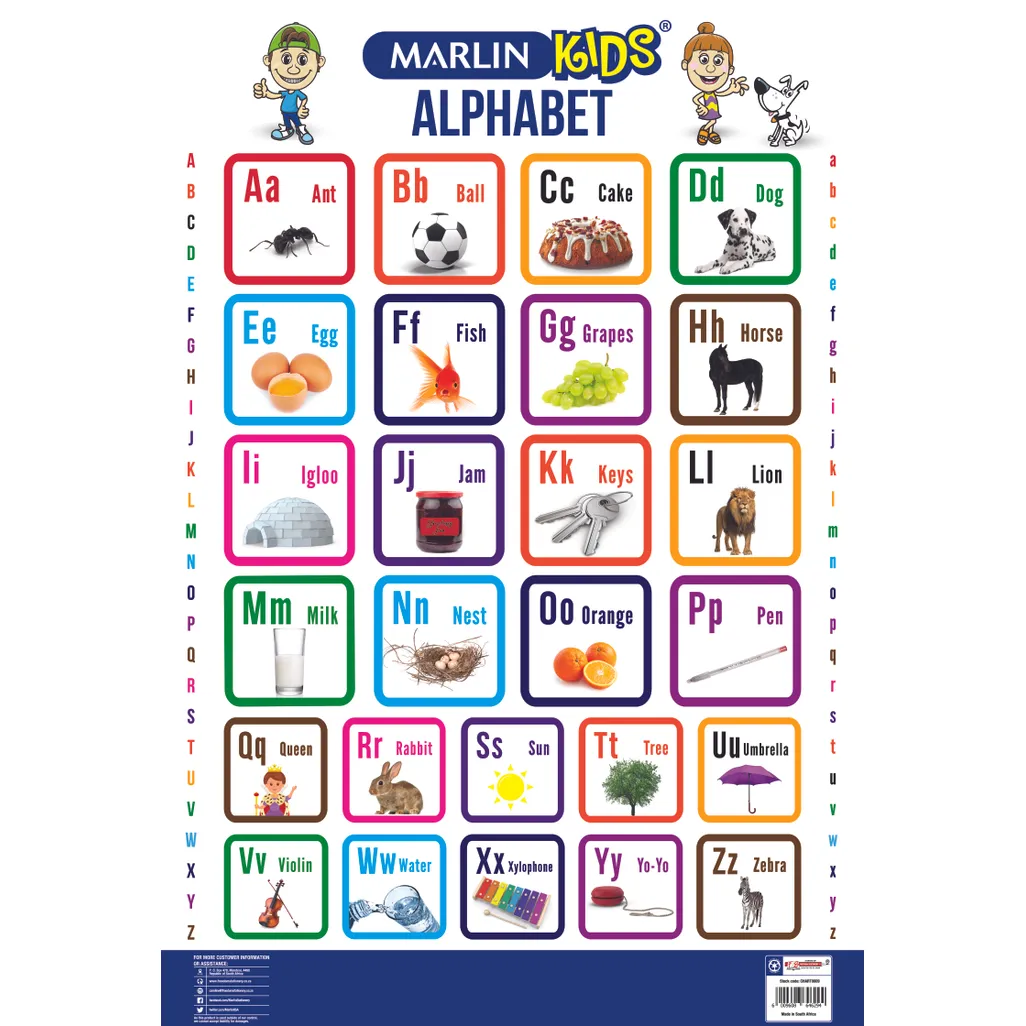 kids charts - alphabet | PMB Office National