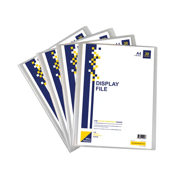 a4 display files - 20 pocket - clear | COE Office National