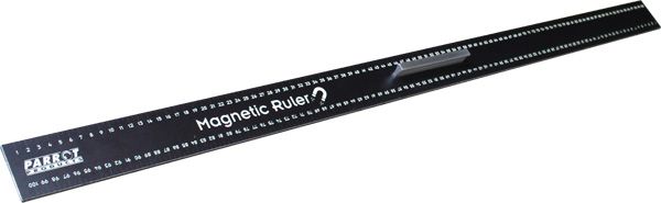 magnetic whiteboard ruler - magnetic ruler - black | PMB Office National