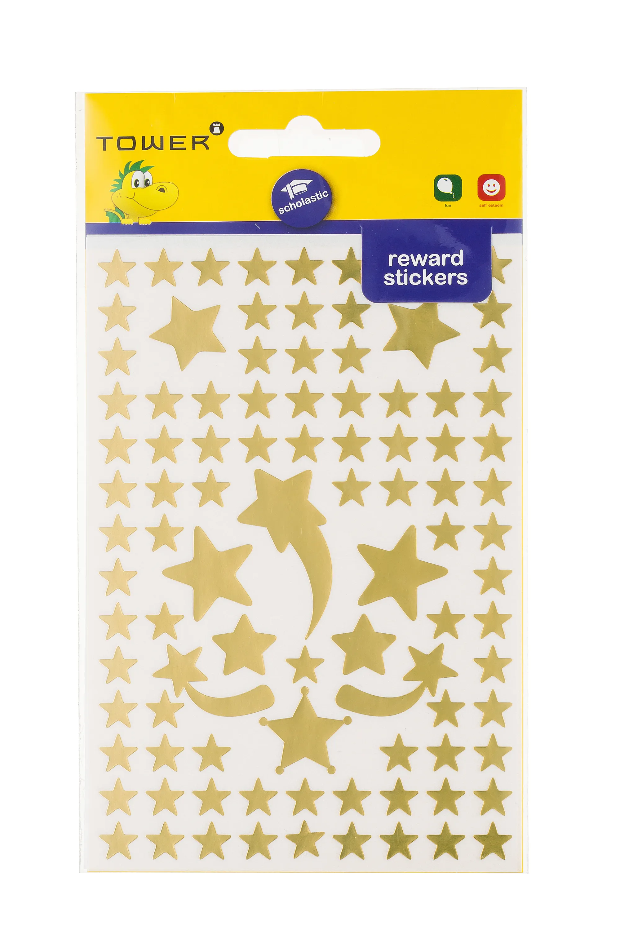 teachers stickers & star ranges - gold fun stars - gold - 285 pack ...