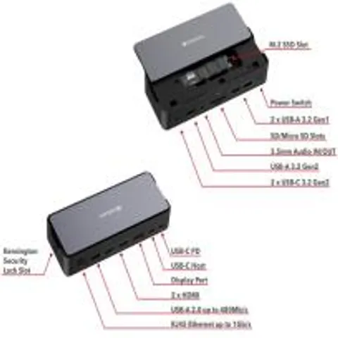 Verbatim Pro 15 Port USB-C Docking Station with SSD Included | CH Africa