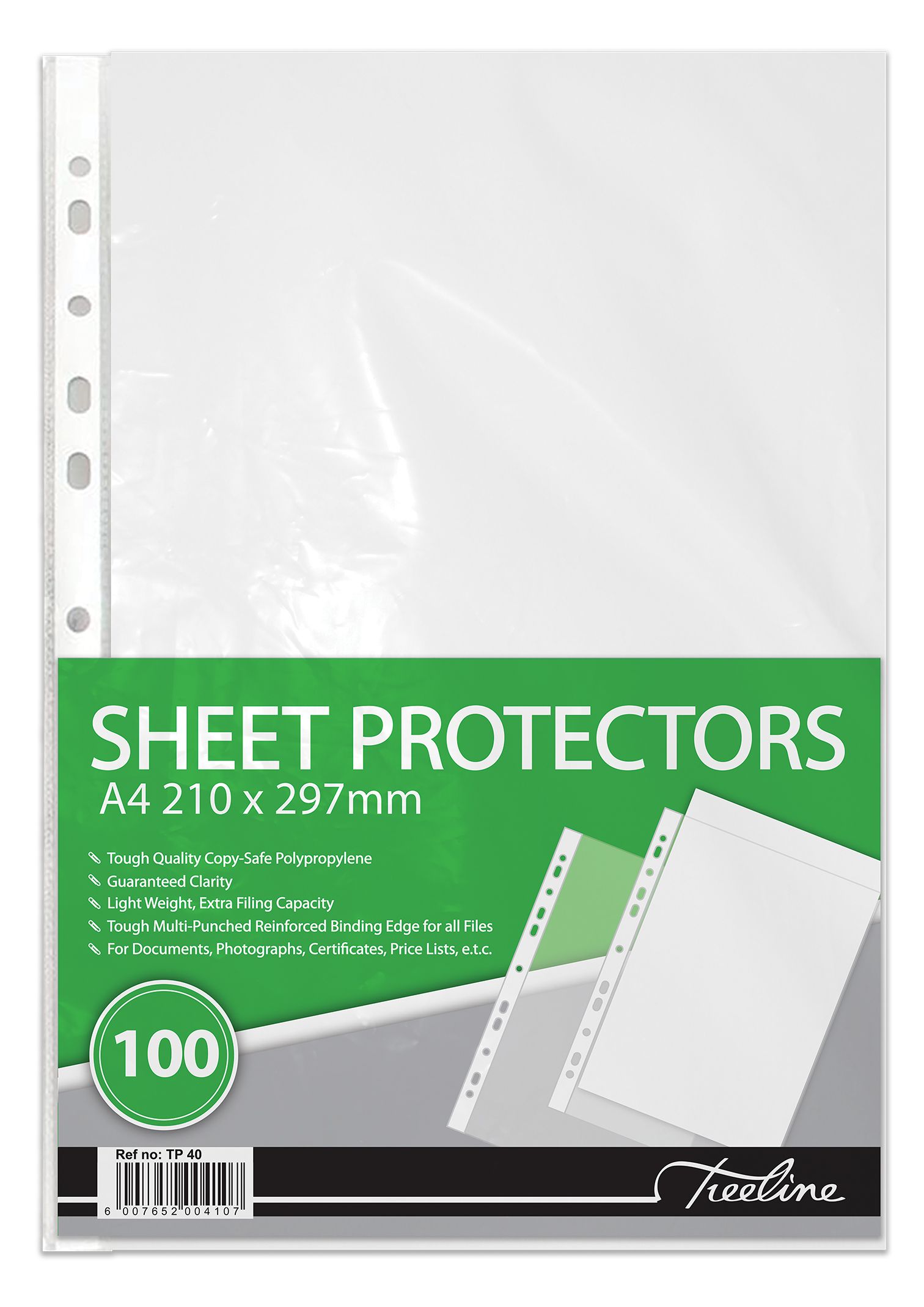 a4 filing pockets - 40mic - 100 pack | Office National