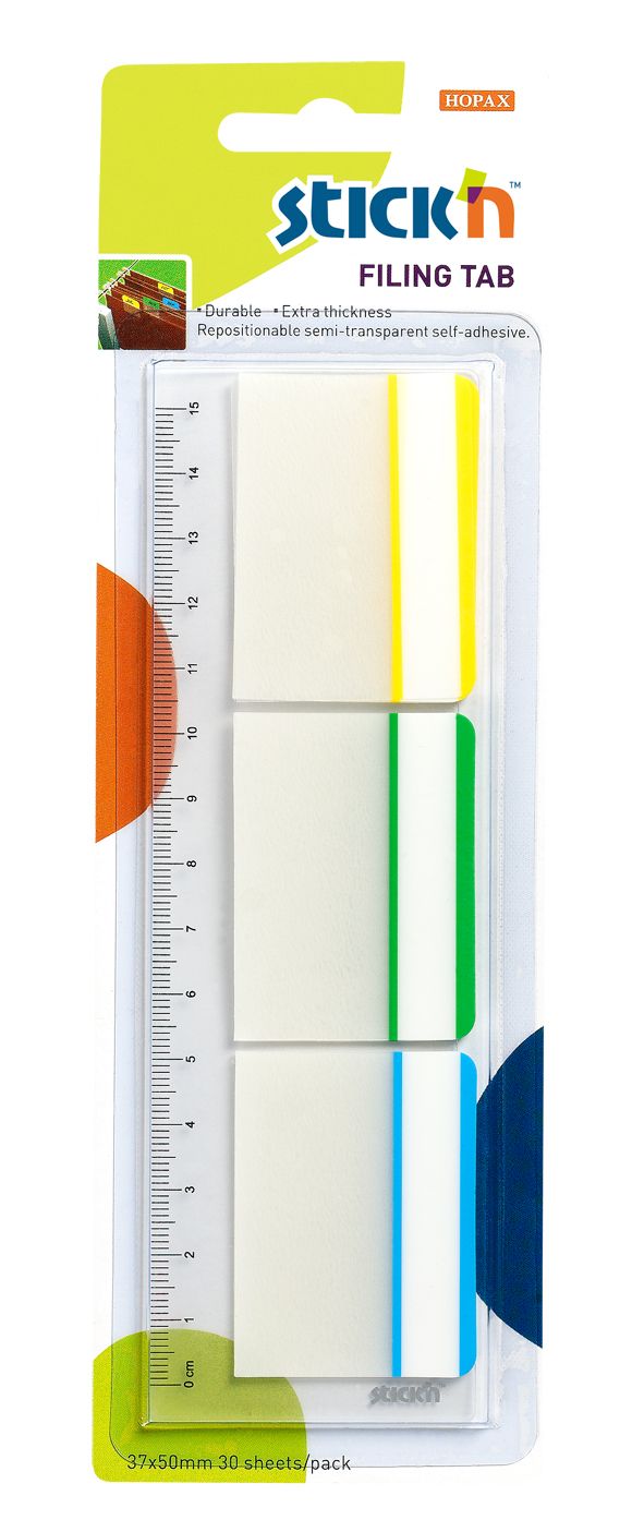 filing tabs - 37mm x 50mm - 30 pack | Office National