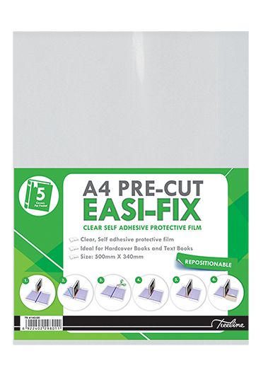 easifix pre cut covers - a4 - clear - 5 pack | Dot Office National