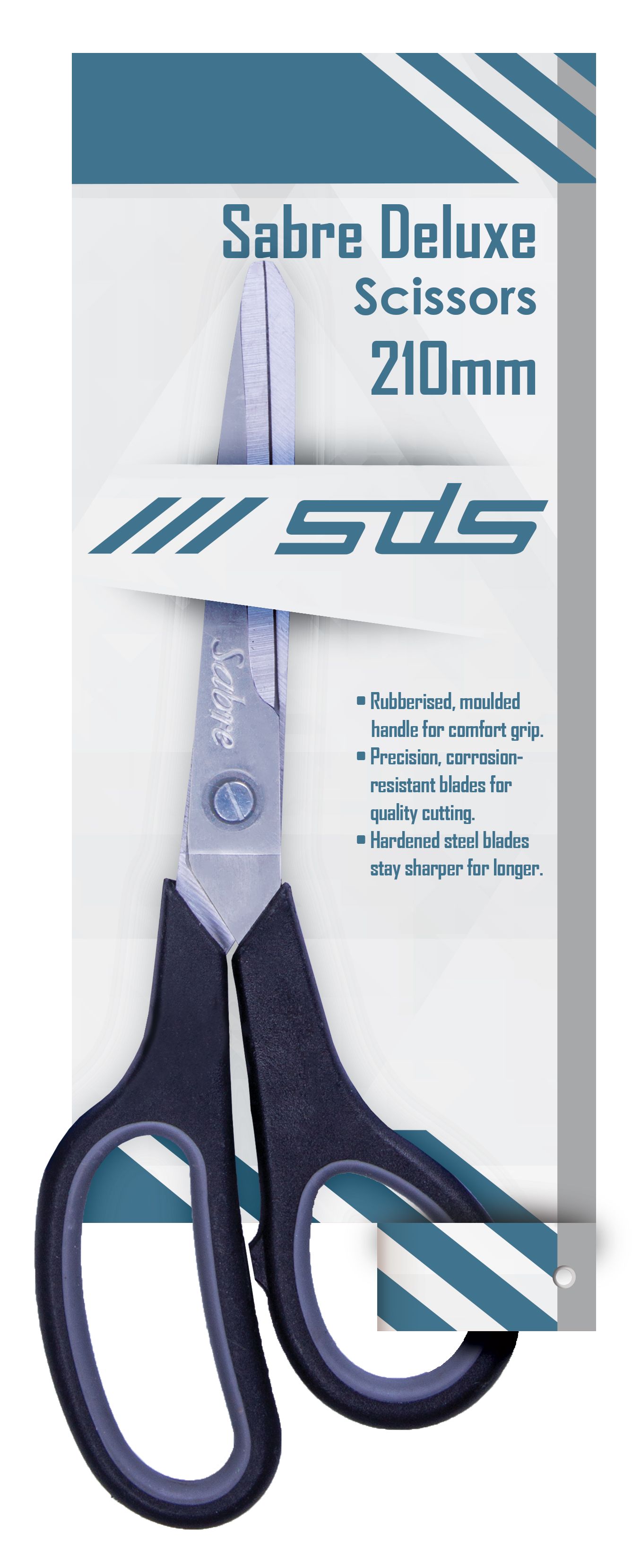 deluxe scissors - 21cm - black | Office National