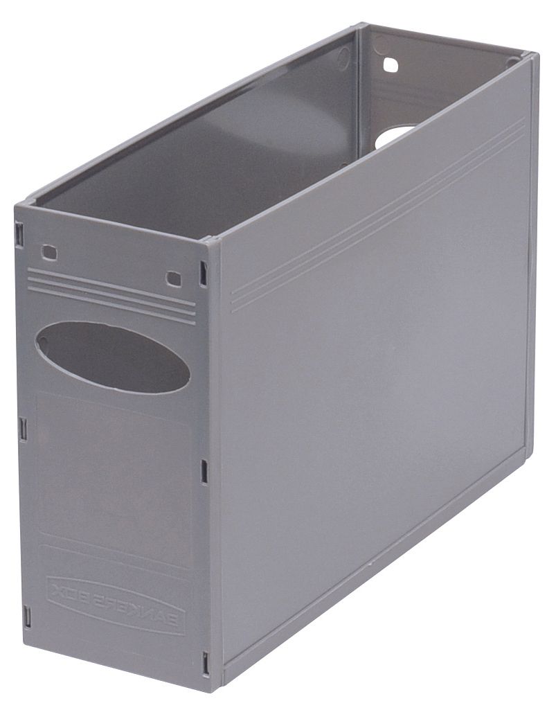 solid plastic container - 22.00 x 32.4 x 10.40cm - grey - 4 pack | PMB ...