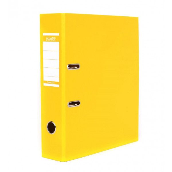a4 polypropylene lever arch files - 70mm - yellow | Office National