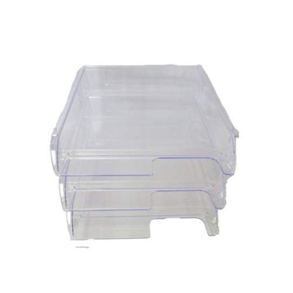 vision letter tray set - letter tray - clear | Office National