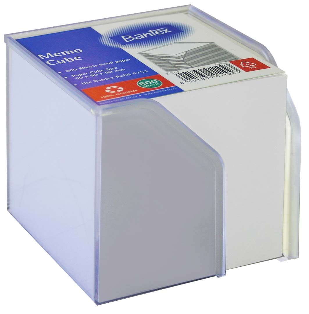 full memo cube & refills - cube with white sheets - white | Office National