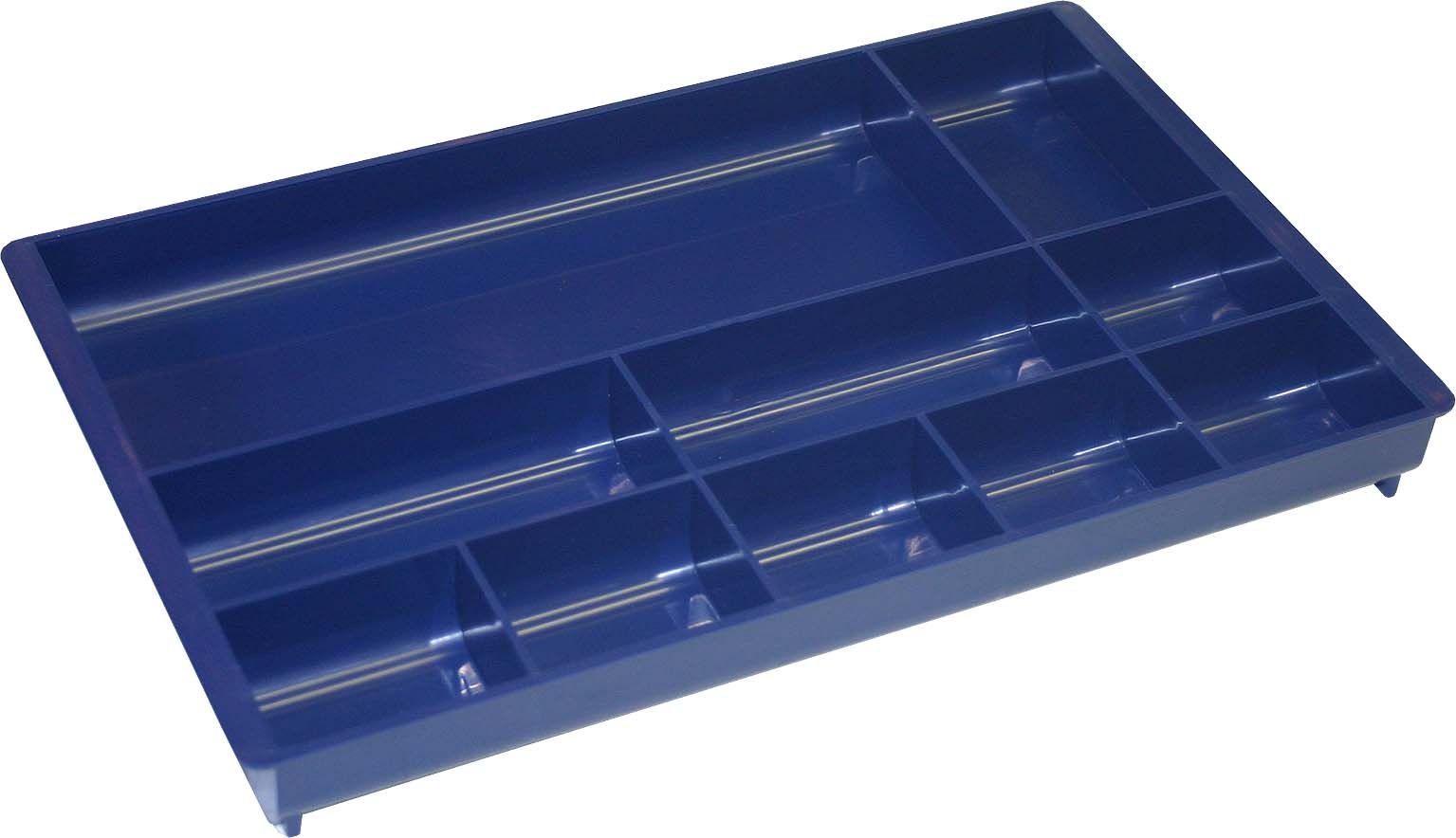 desk drawer organisers - 10 division - blue | PMB Office National