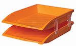 optima letter trays - letter tray - orange | Folio Office National