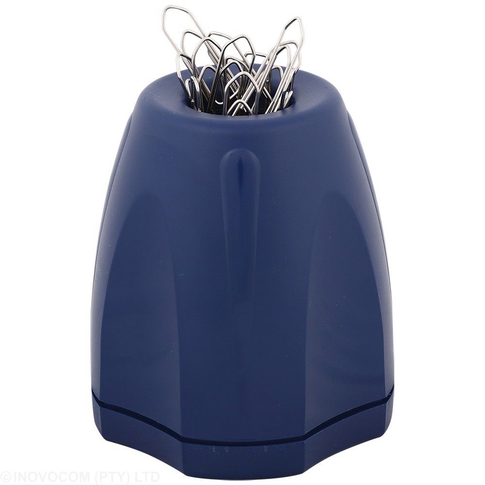 optima paper clip dispenser - clip dispenser - blue | Office National